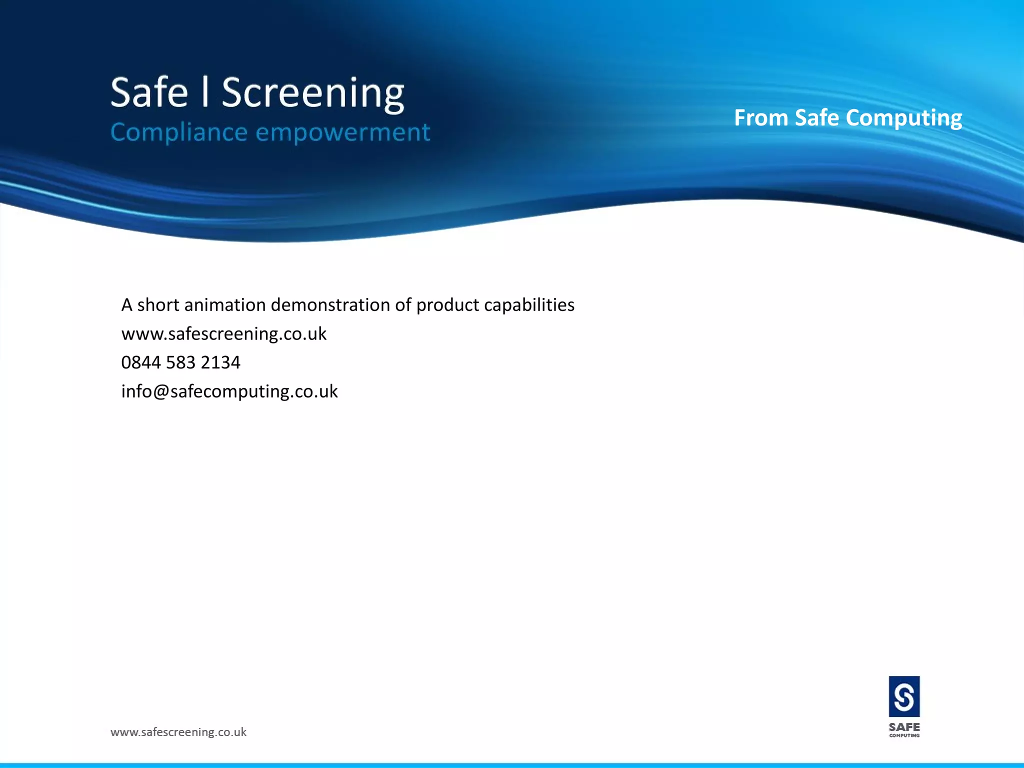 Safe Screening | PPT | Computing | Technology & Computing