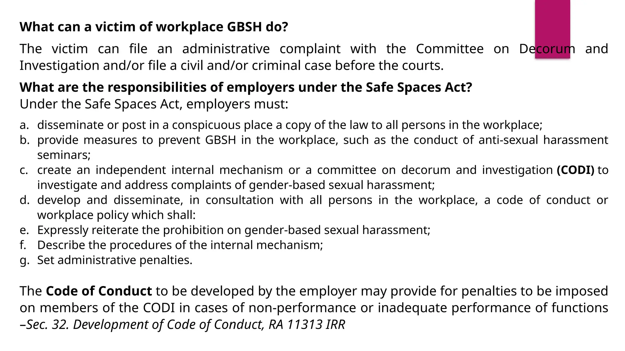 DepEd Safe Space Act 11313 (Bawal Bastos Act) | PPTX