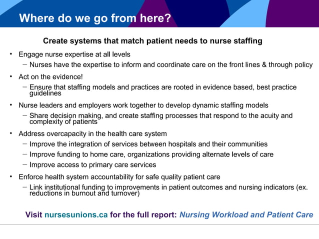 Safe staffing = safe care the role of nurse-patient ratios | PPT ...