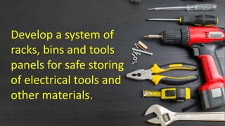 Safe storage of electrical power and hydraulic tools | PPTX