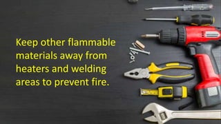 Safe storage of electrical power and hydraulic tools | PPTX