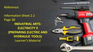 Safe storage of electrical power and hydraulic tools | PPTX