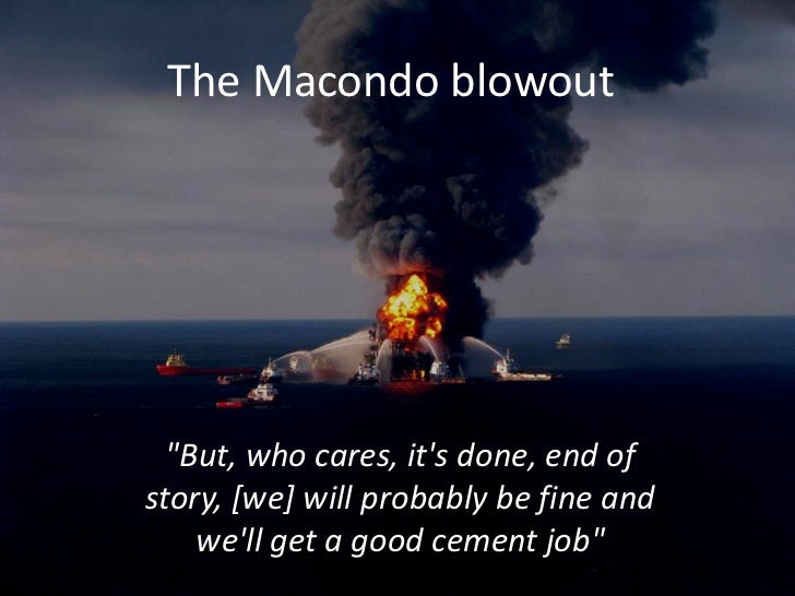The Macondo blowout