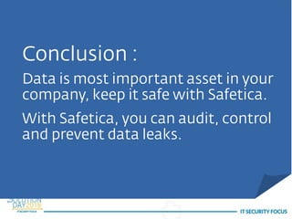 Protect your sensitive data against data leaks with Safetica DLP | PDF