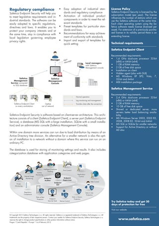 Safetica Endpoint Security Datasheet by Safetica Benelux - EN | PDF