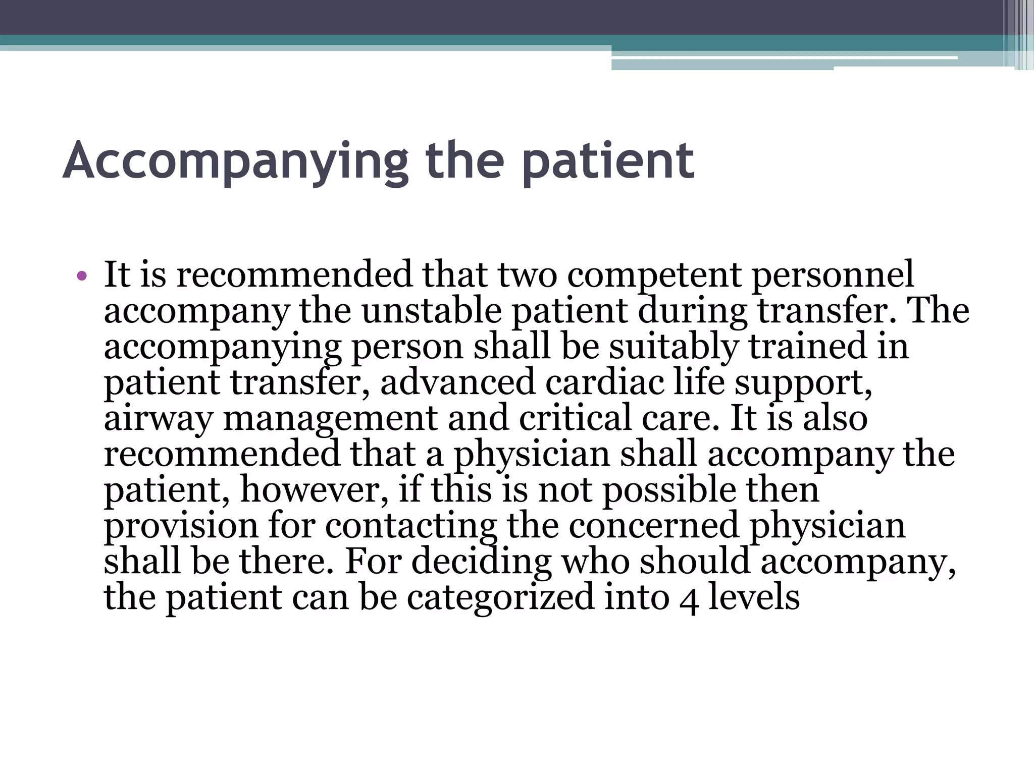 Safe transfer of unstable patient from hospital NABH ppt.pptx