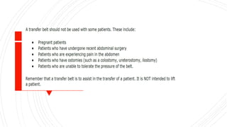 Safe transfers | PPT