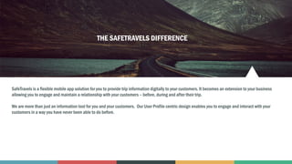 Safe Travels App | PDF
