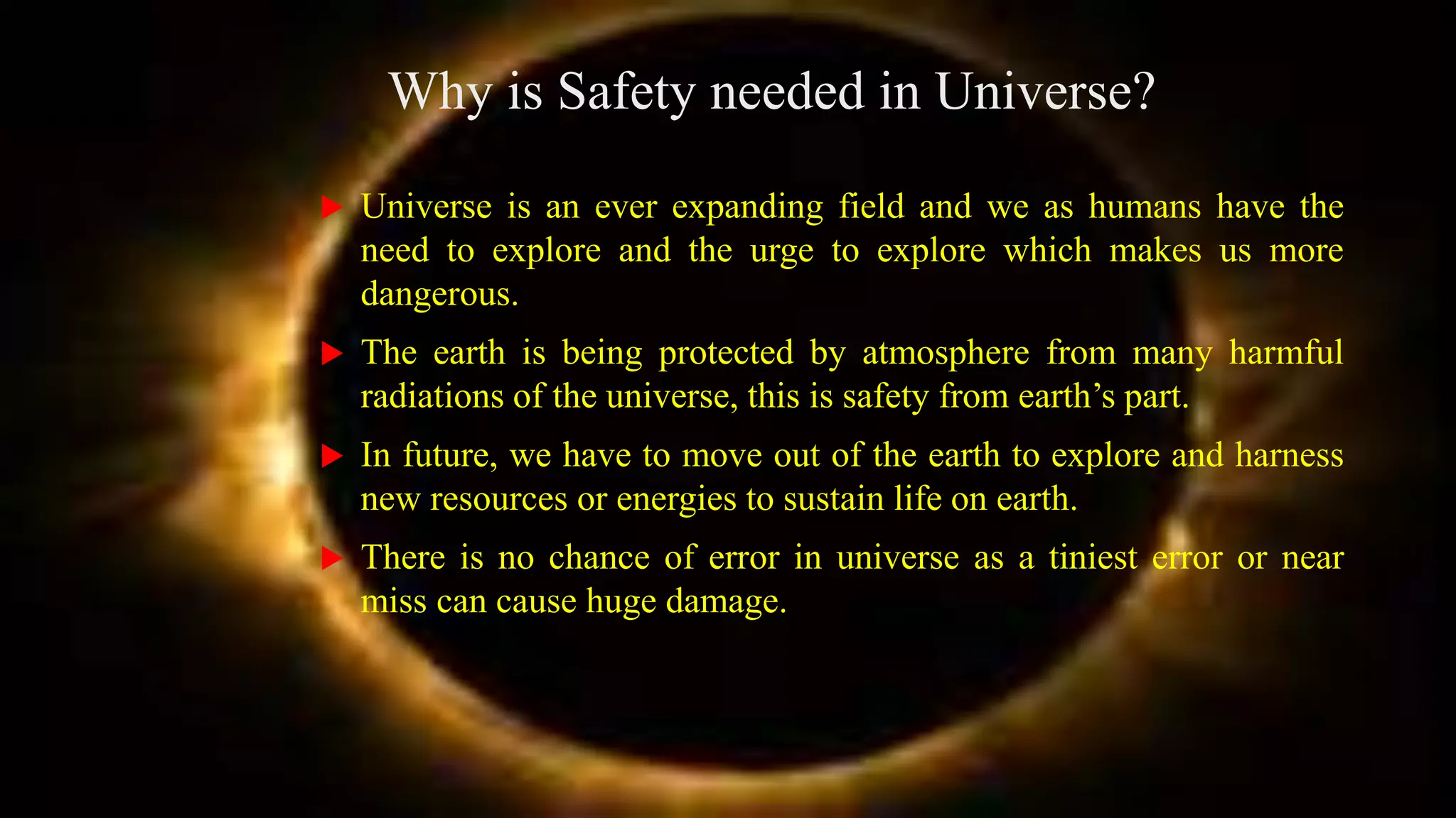 Safety in Universe | PPTX