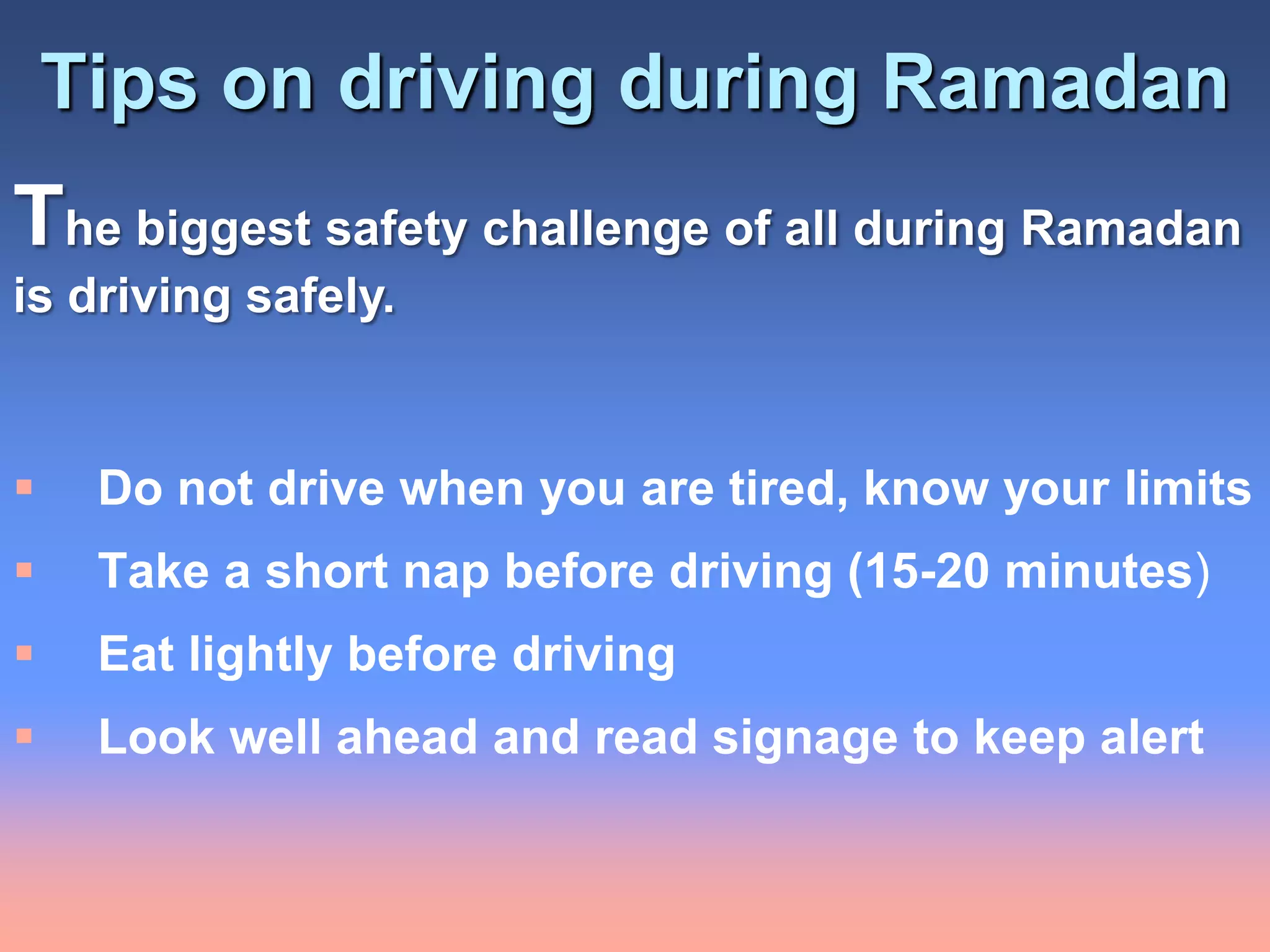 Safety & health in ramadan by ammar | PPTX