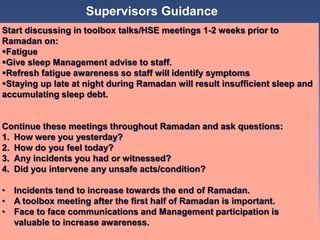 Safety & health in ramadan by ammar | PPTX