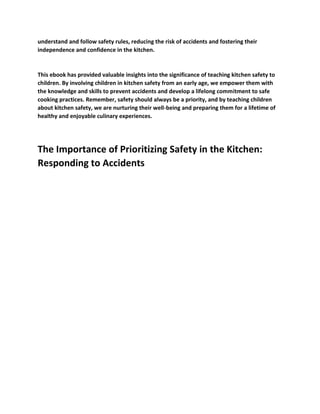 The Importance of Prioritizing Safety in the Kitchen | DOCX