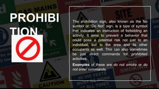 health and safety sings and security engish class | PPTX