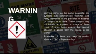 health and safety sings and security engish class | PPTX