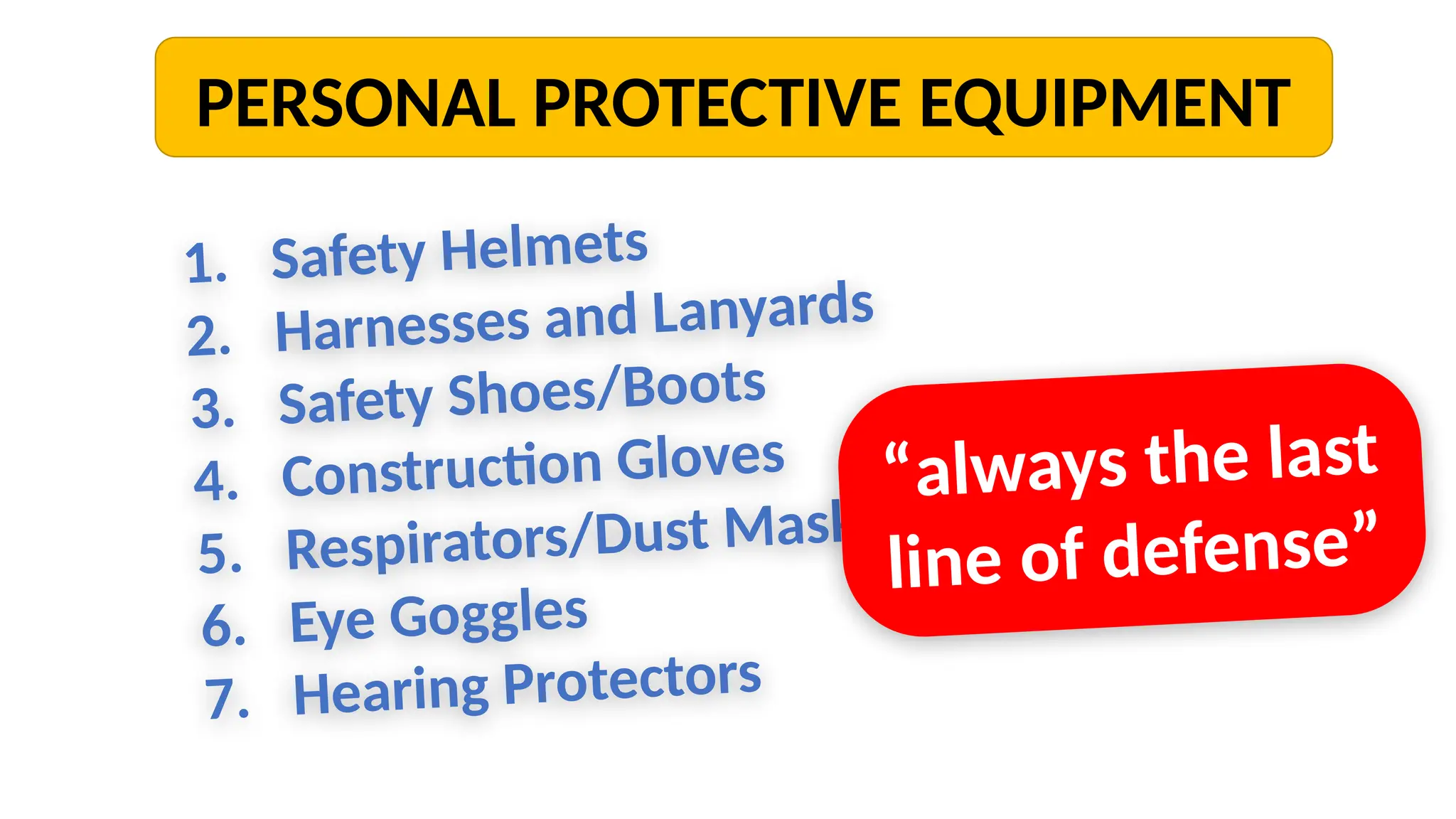 Construction Safety power point presentation | PPTX