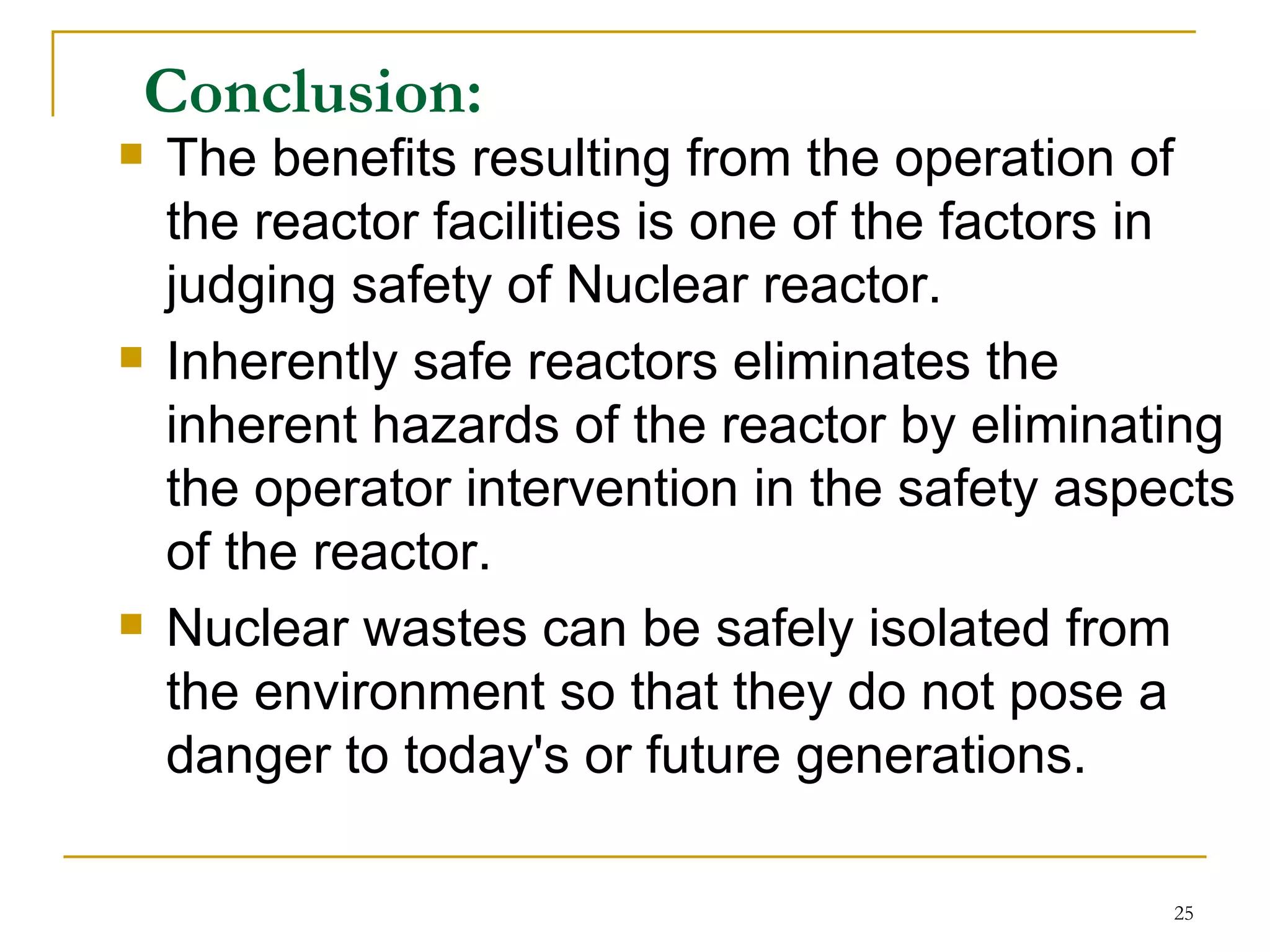 safety aspects of nuclear reactor | PPT