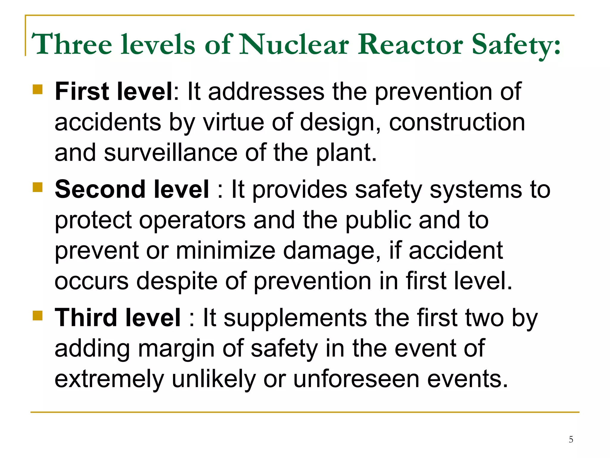 safety aspects of nuclear reactor | PPT