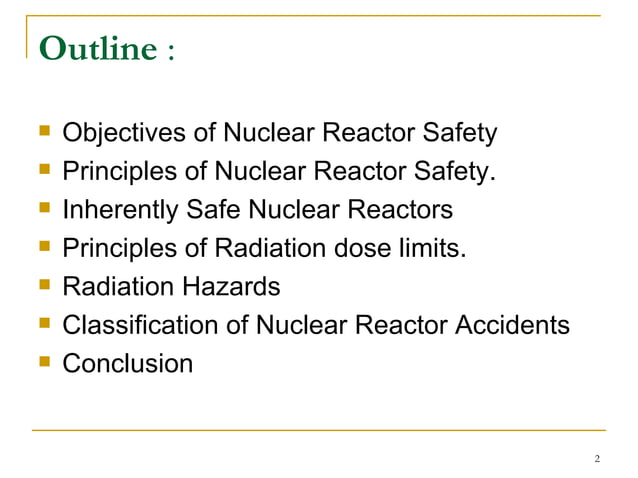 safety aspects of nuclear reactor | PPT