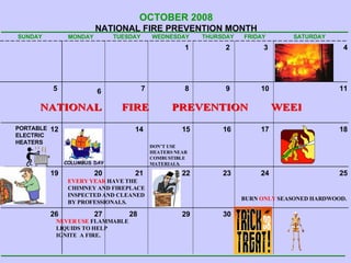 Safety Calendar2008 | PPT