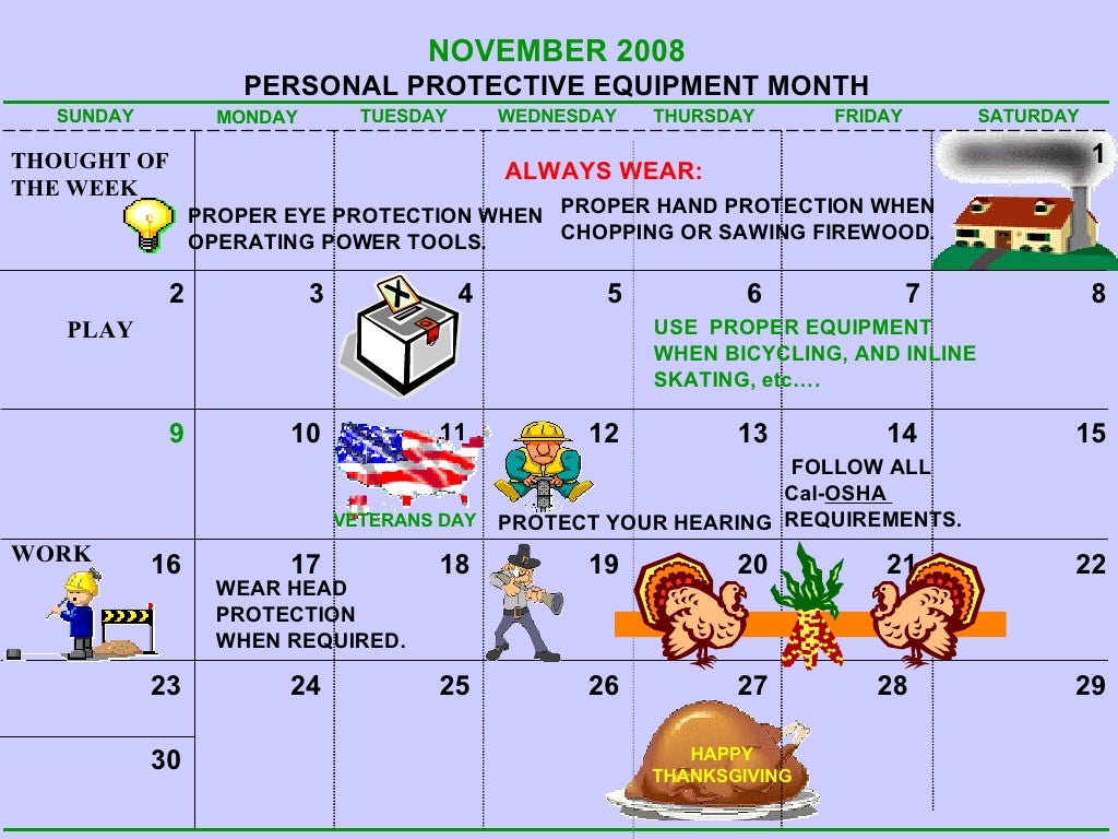 Safety Calendar2008