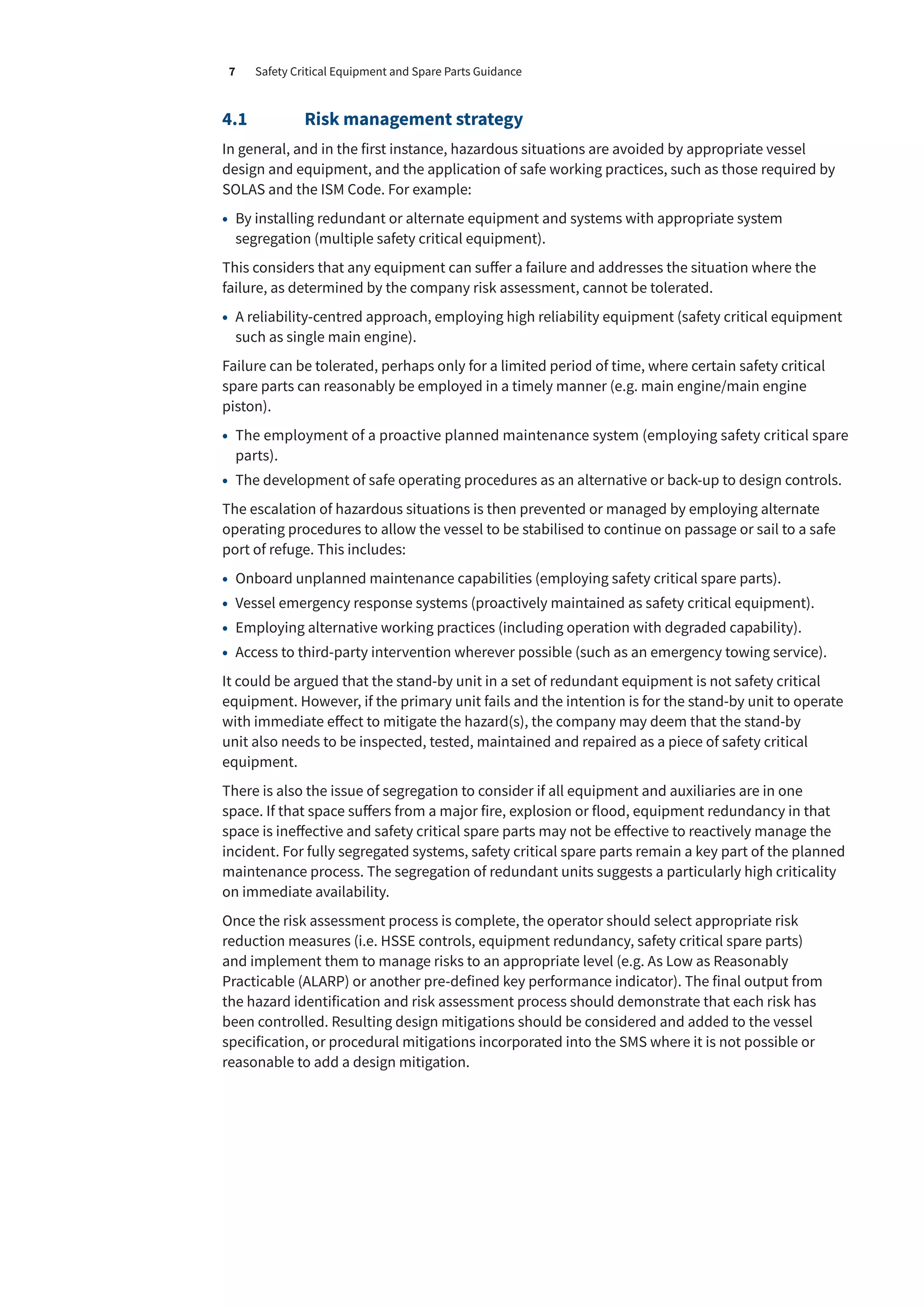 Safety critical-equipment-and-spare-parts-guidance | PDF