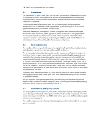 Safety critical-equipment-and-spare-parts-guidance | PDF
