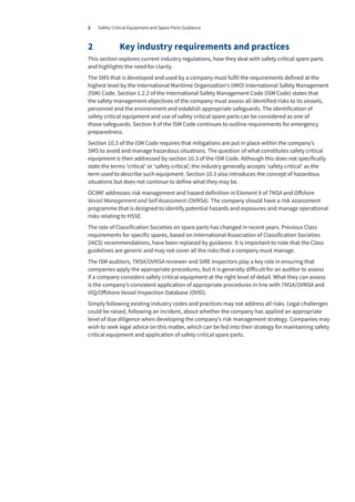 Safety critical-equipment-and-spare-parts-guidance | PDF