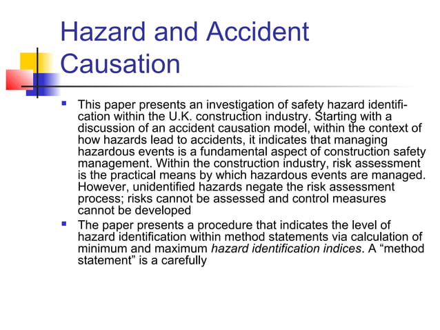Safety hazard-identification-on-construction-projects | PPT