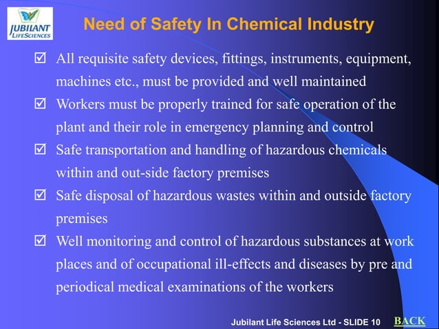 safety-in-chemical-industry for chemical industry | PDF