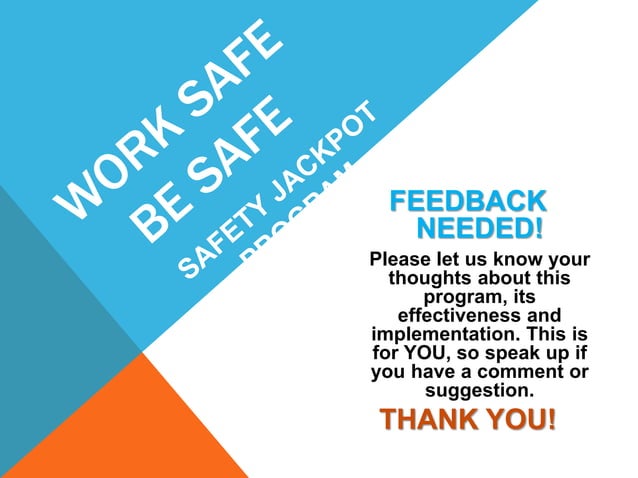 Safety jackpot-presentation | PPTX