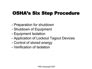 Safety- Lockout Tagout | PPT