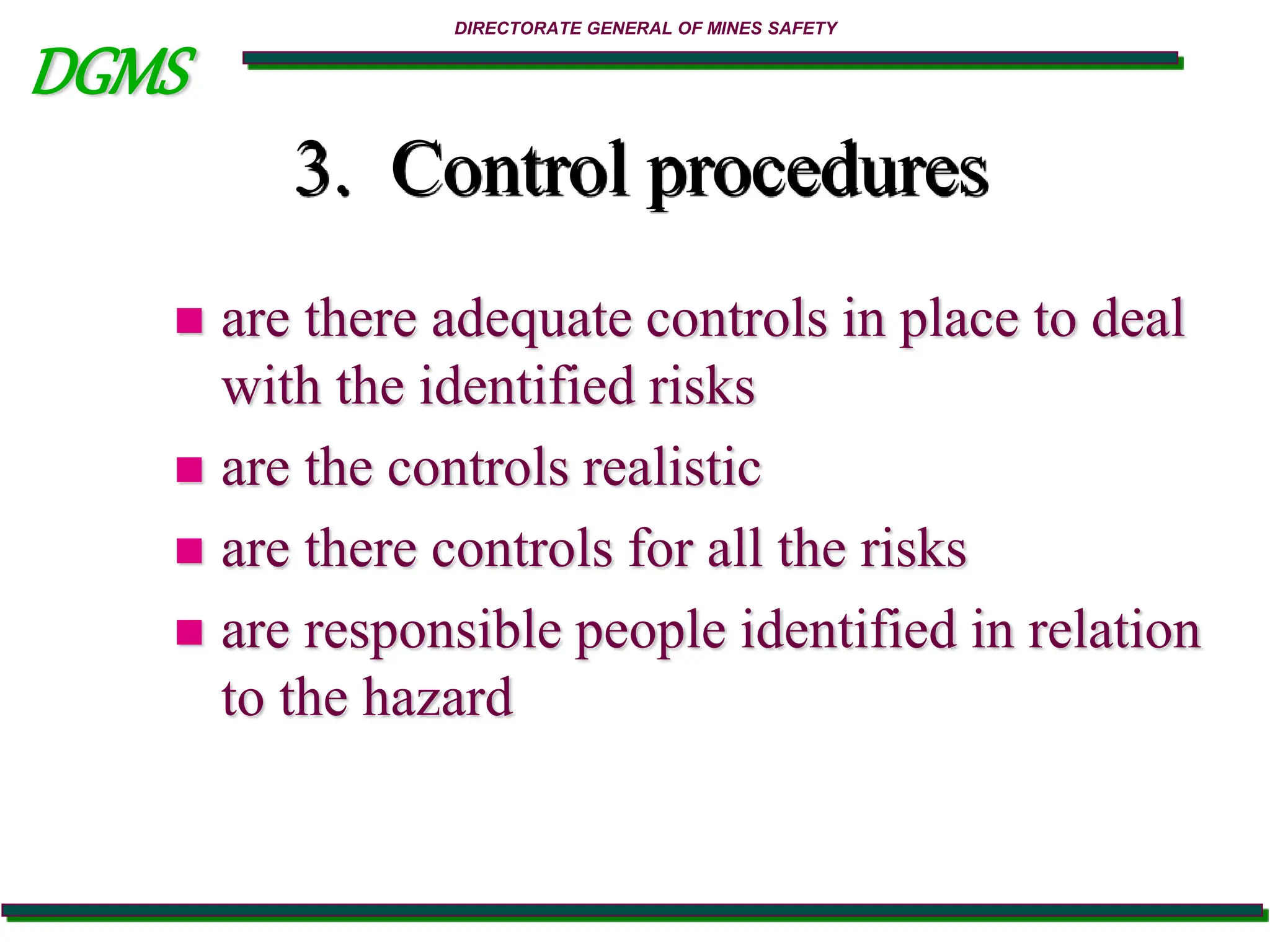 Safety Management Plan for Mine working.ppt