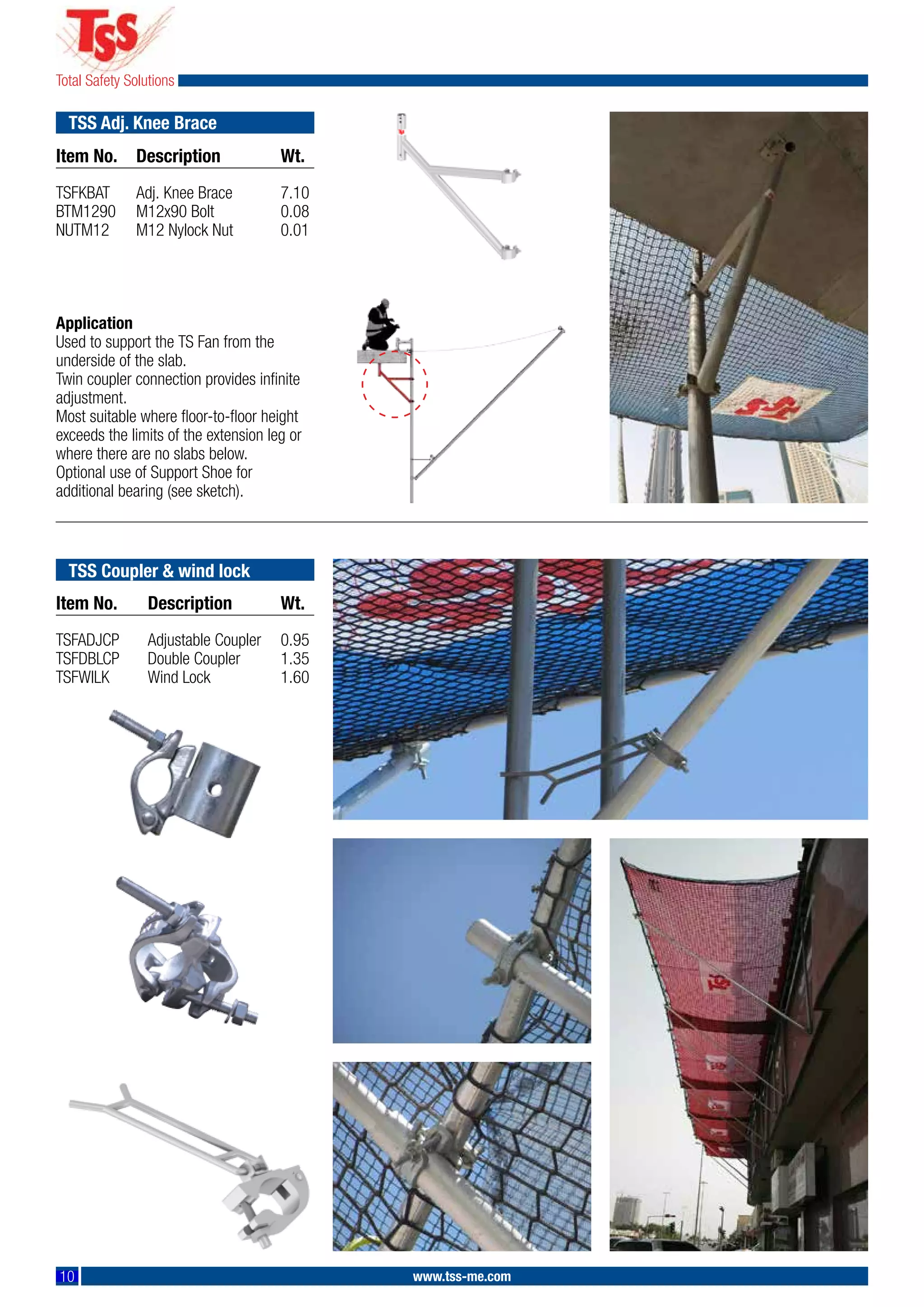 TSS Safety Net Fans - Fall Protection Systems | PDF