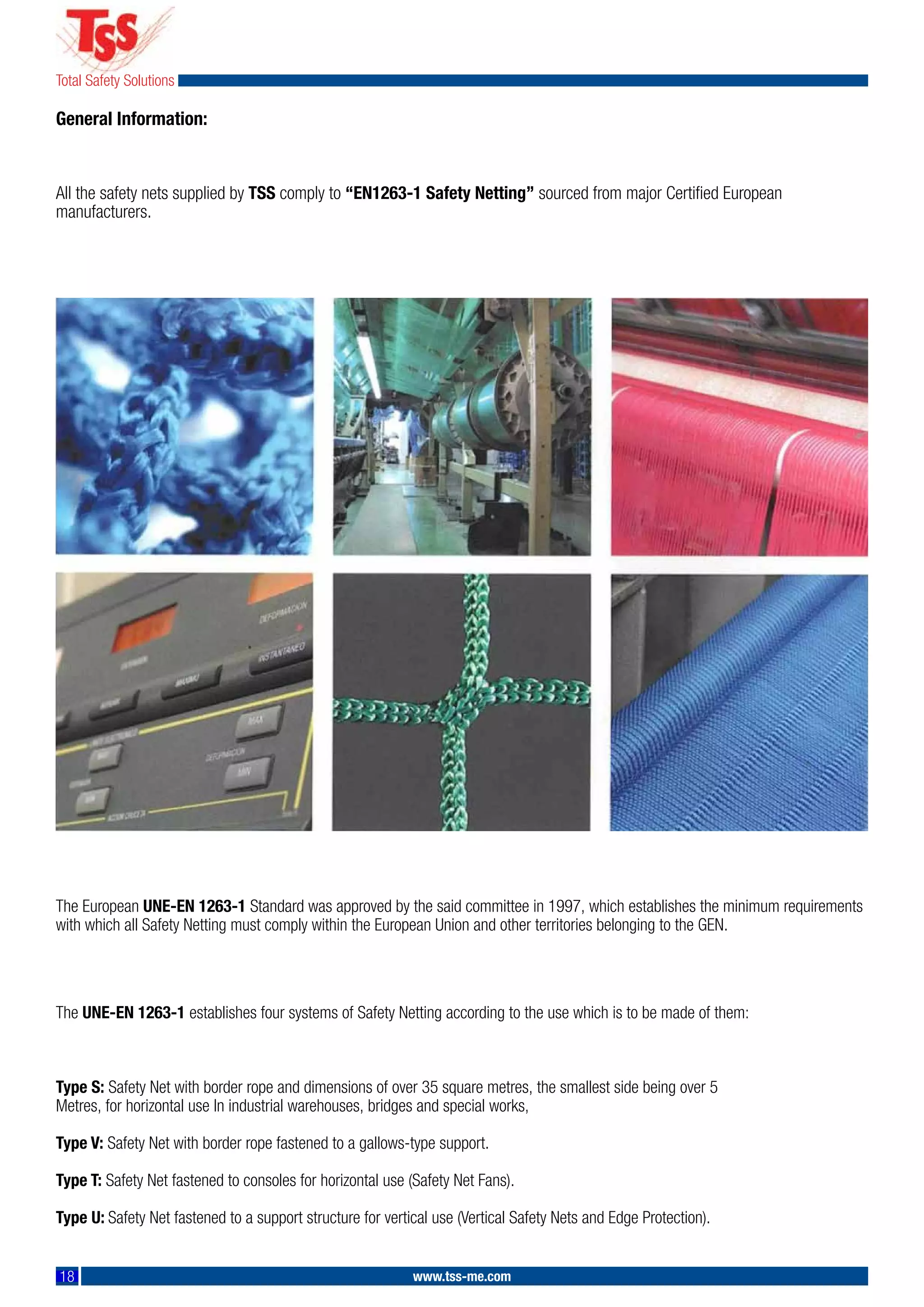 TSS Safety Net Fans - Fall Protection Systems | PDF