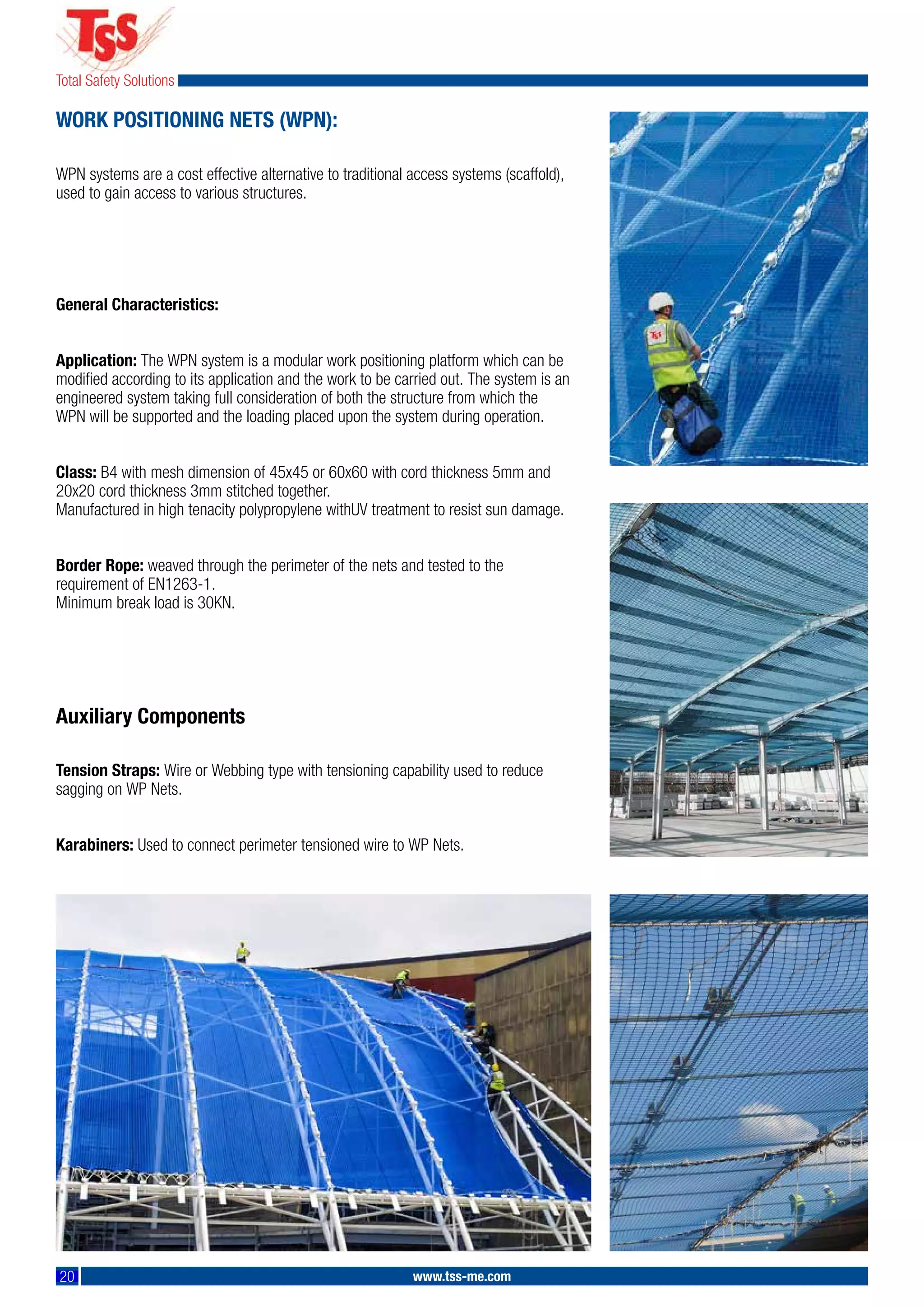 TSS Safety Net Fans - Fall Protection Systems | PDF