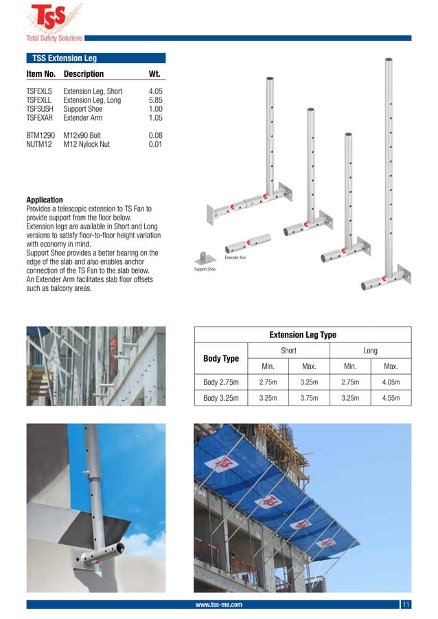 TSS Safety Net Fans - Fall Protection Systems | PDF