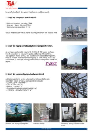 TSS Safety Net Fans - Fall Protection Systems | PDF