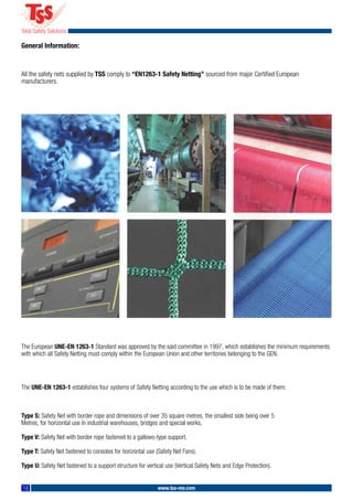 TSS Safety Net Fans - Fall Protection Systems | PDF