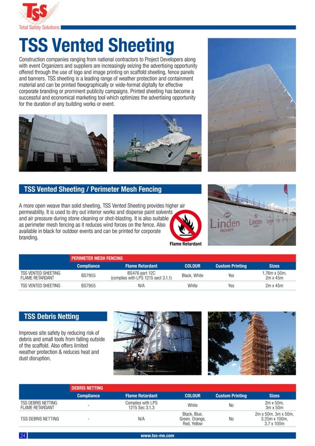 TSS Safety Net Fans - Fall Protection Systems | PDF