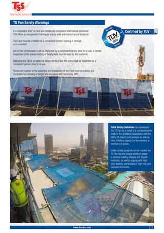 TSS Safety Net Fans - Fall Protection Systems | PDF