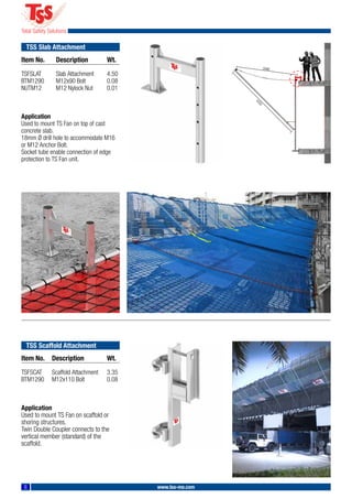 TSS Safety Net Fans - Fall Protection Systems | PDF