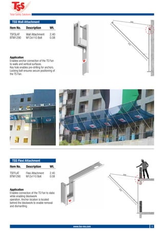 TSS Safety Net Fans - Fall Protection Systems | PDF