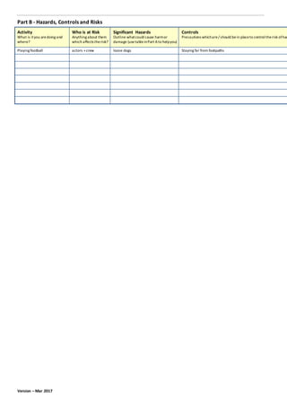 Safety risk-assessment-Football or school - Field | DOCX