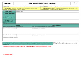 Safety risk assessment-form_dec09 | DOC