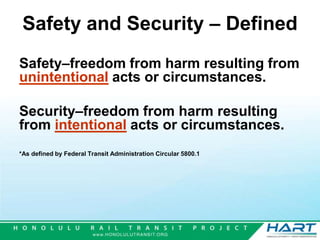 HART Safety & Security | PPTX