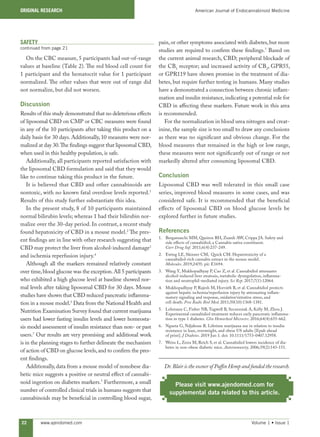 Safety study-published liposomal hemp cbd | PDF