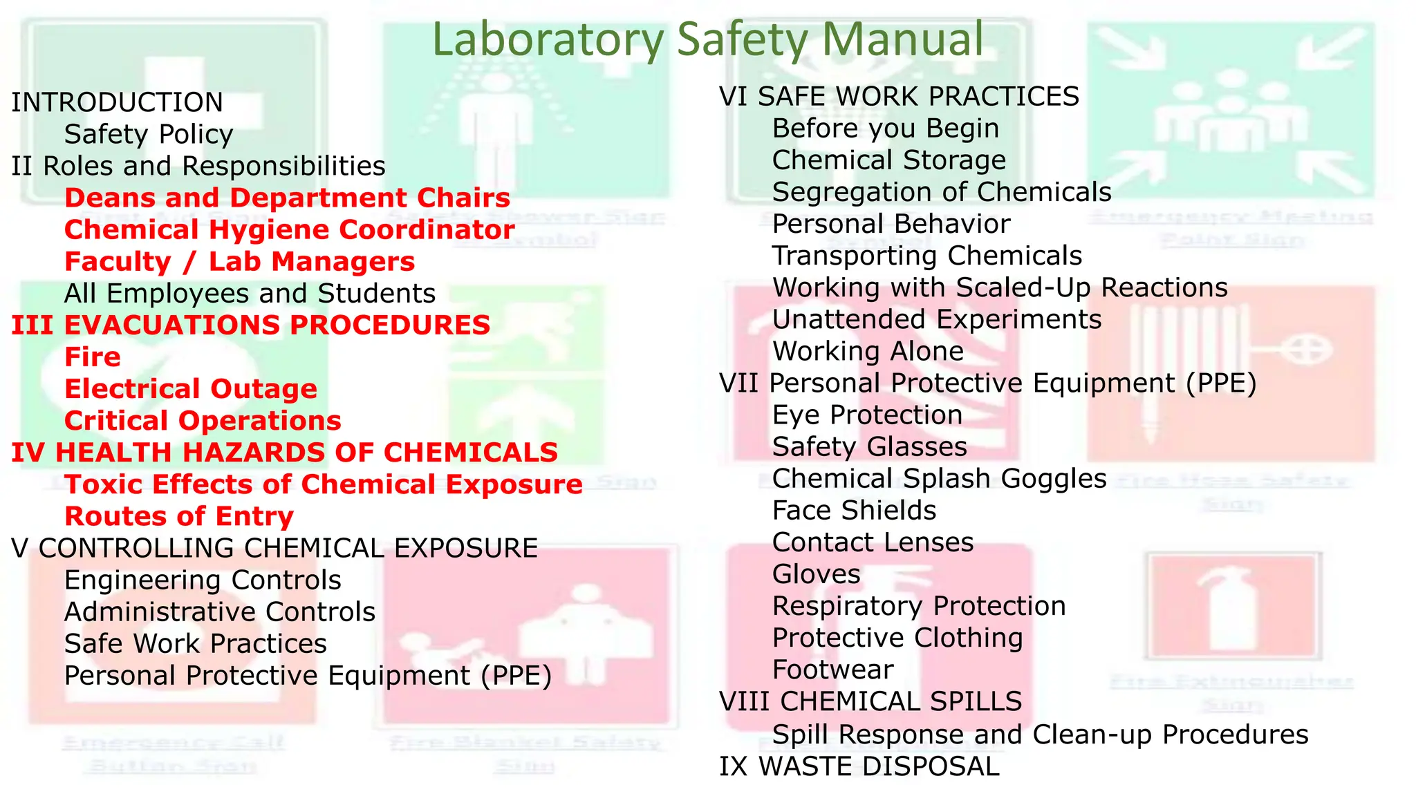 safety training for lab personelle and staff | PPTX