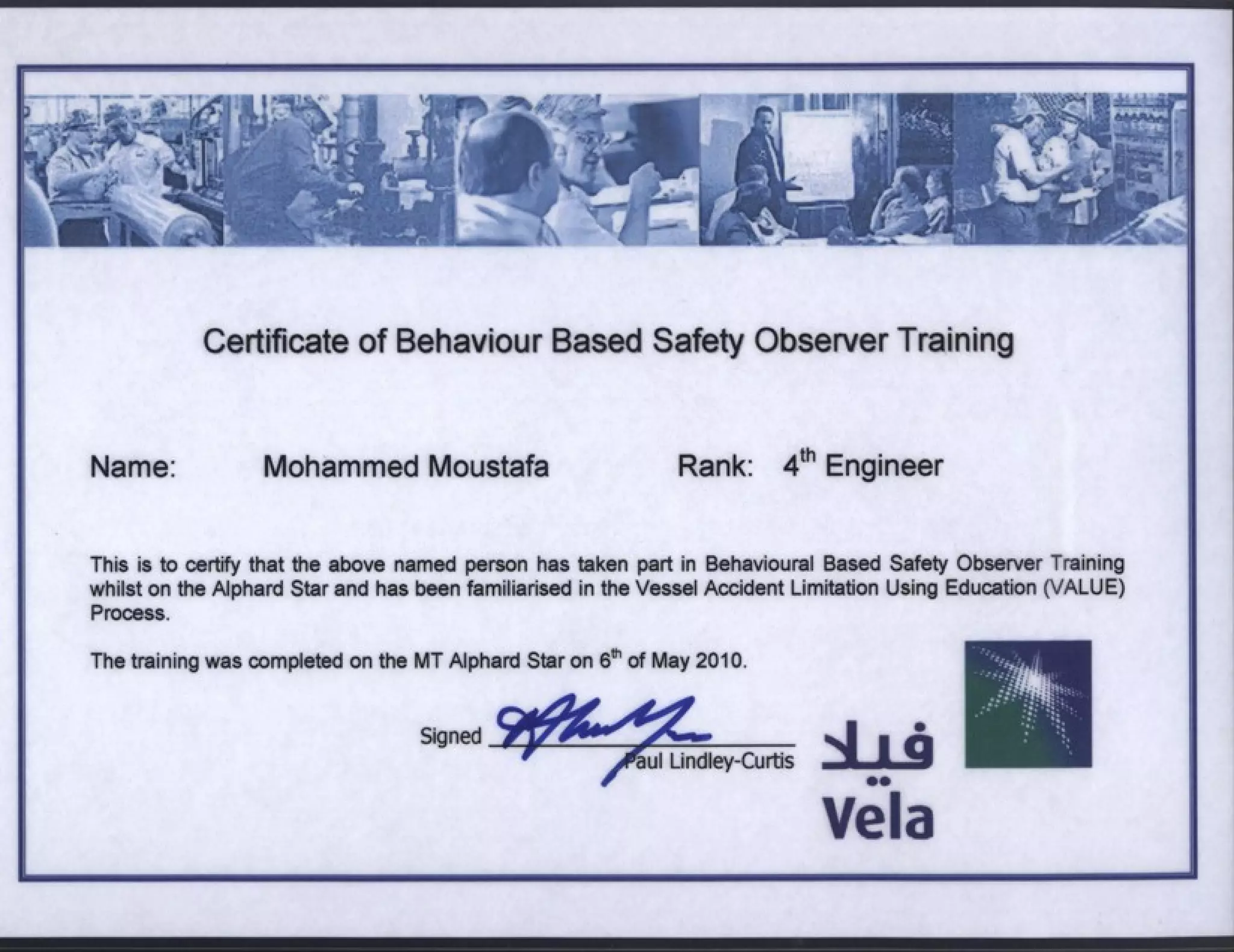 Safety observer certificate | PPT