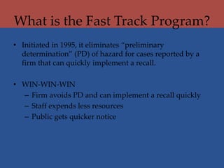 2012 Safety Academy: Fast Track Program | PPTX