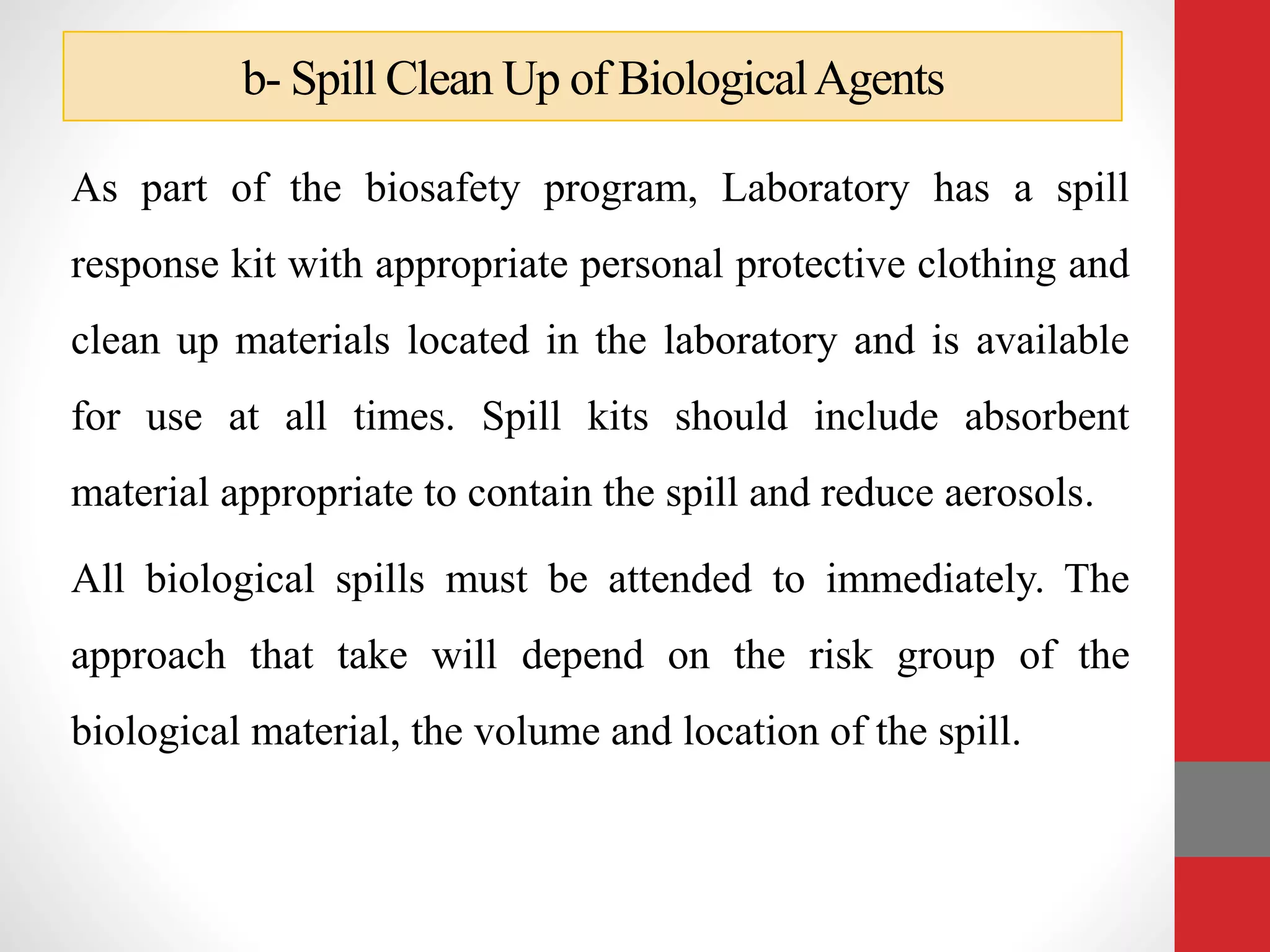 safety and biosecurity (lab 10).Procedures for Handling Hazardous ...